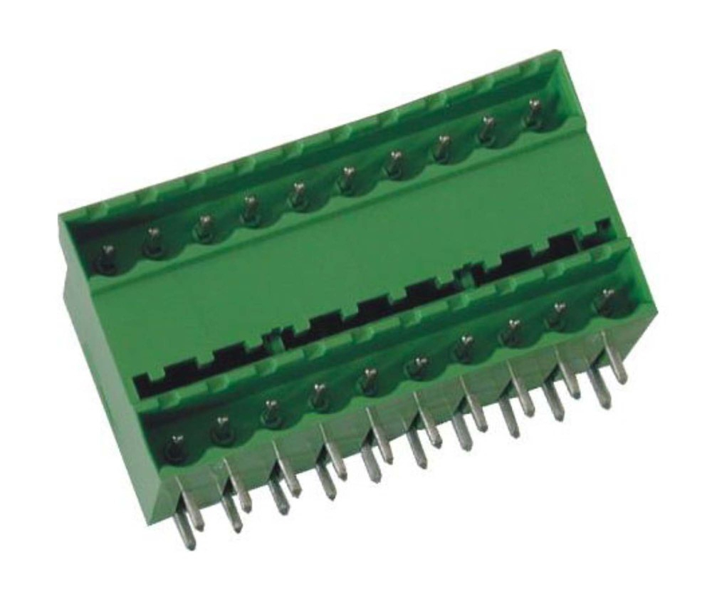 Horizontal Double Layer Male 5.08mm Pitch Plug In Terminal Blocks ...